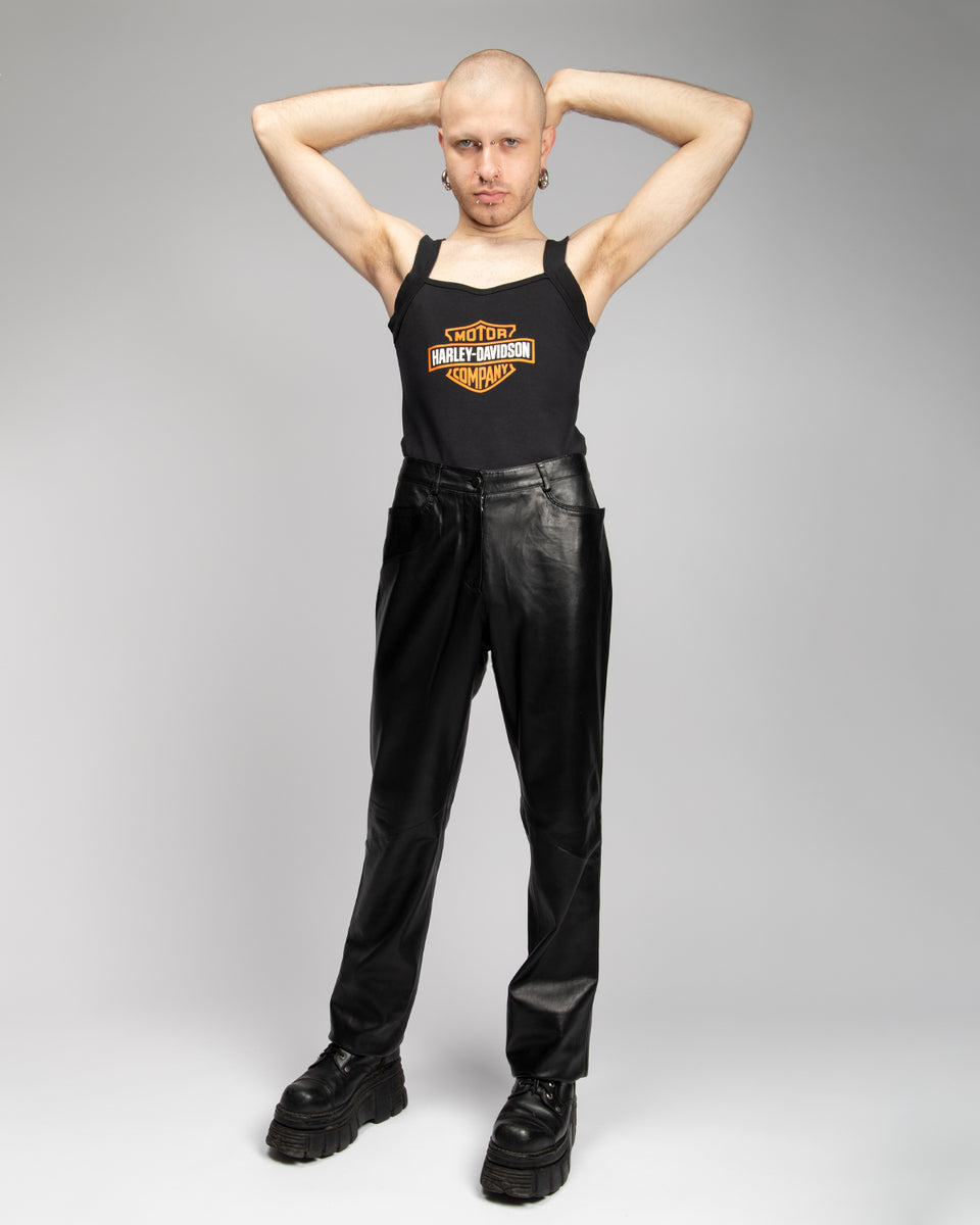 HARLEY DAVIDSON BLACK VEST - GOLDSMITH VINTAGE – Goldsmith Vintage Store